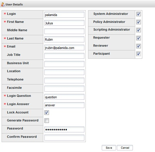 Adding and Removing User Account Locks